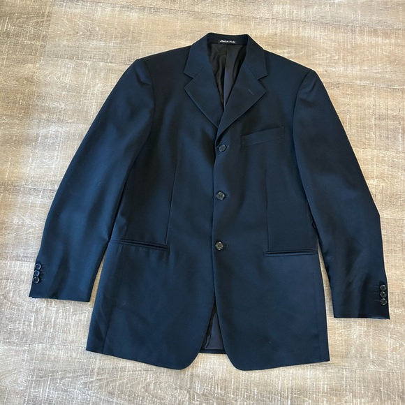 Pal Zileri | Suits & Blazers | Pal Zileri 0 Wool Black Blazer 38 Us 48 ...